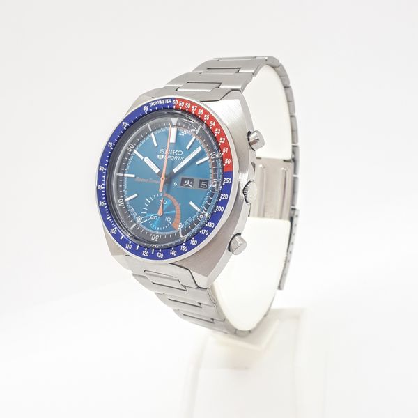 Seiko 6139 6002 Pogue Speed Timer Pepsi Bezel Rare Sunrise model Blue ...