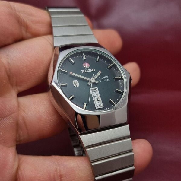 Rare Vintage Rado SILVER STAG Automatic Day/Date Watch | WatchCharts ...
