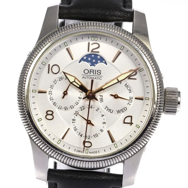 With box and warranty card [ORIS] Oris Big Crown Triple Calendar Moon ...