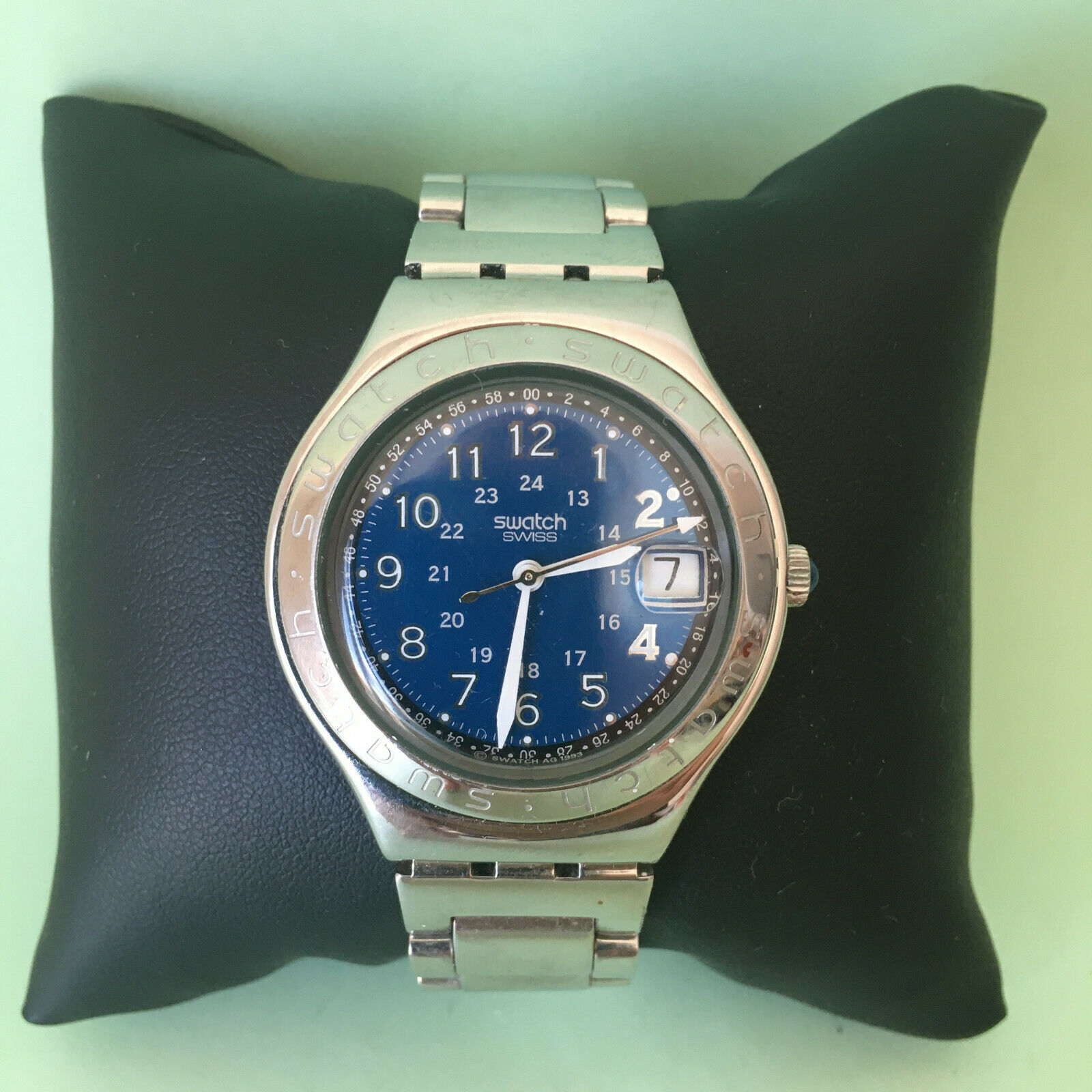 SWATCH WATCH - HAPPY JOE BLUE (1998) - IRONY - BIG - YGS400GX - WORKING | WatchCharts Marketplace