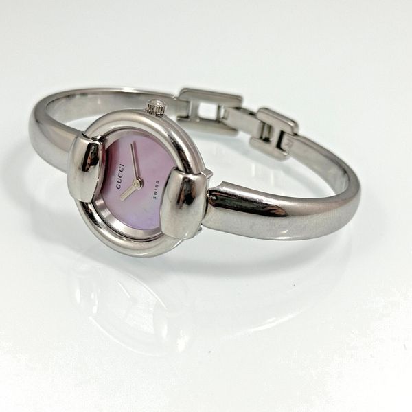 GUCCI 1400L SILVER PINK DIAL WOMEN'S VINTAGE SWISS MADE WATCH F605 ...