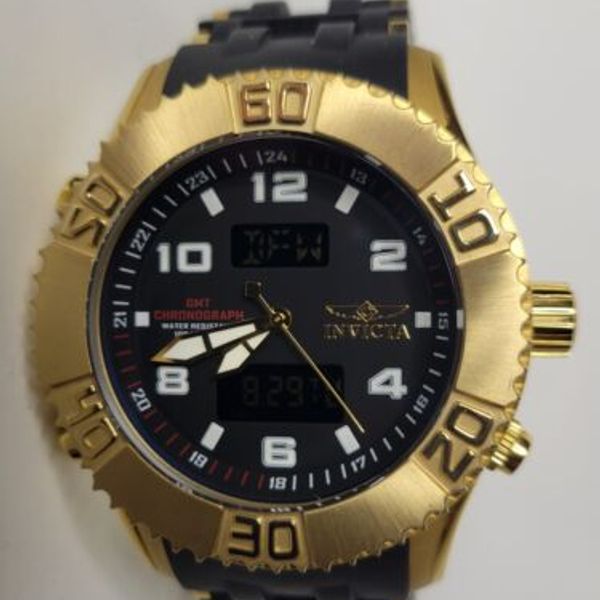 Invicta Sea Spider Men's Ana Digi Watch Black 5687 50mm | WatchCharts ...