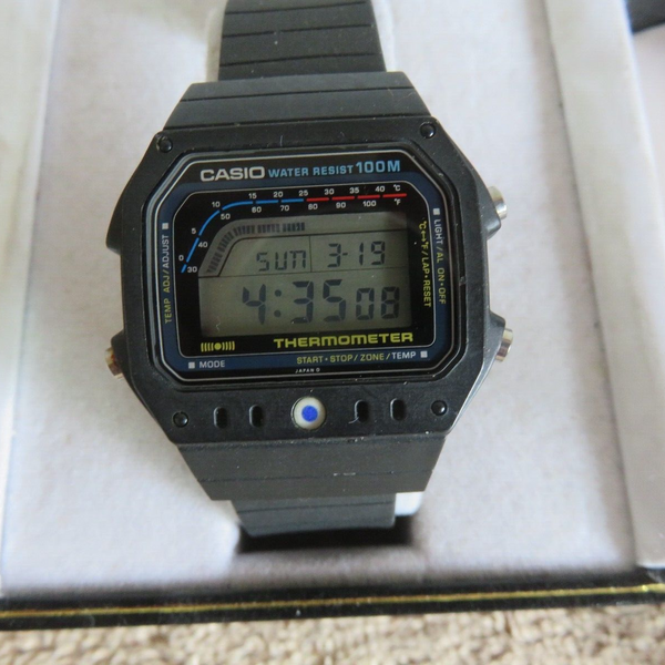 CASIO TS-1200 Vintage Senna Ultra Rare - Temperature Sensor Running ...