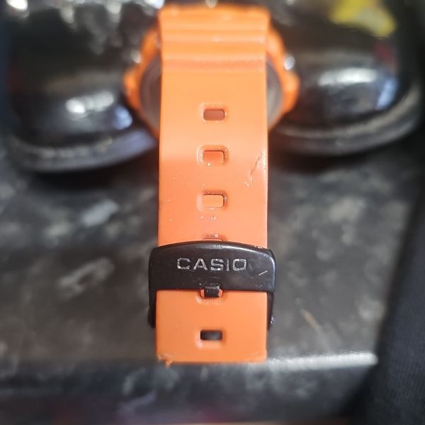 Casio Illuminator W-214H Orange - Digital Watch Free Shipping ...