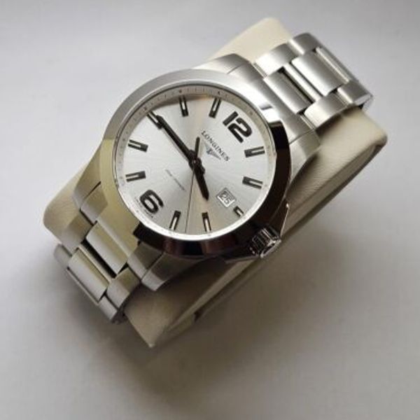 Longines Conquest Silver Dial Men's Watch | WatchCharts Marketplace