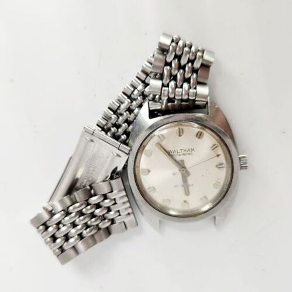 Waltham Mens Automatic Self-winding Watch 25 Jewels Red Arrow Runs ...