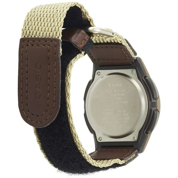 Casio AW80V-5BV Men's Fabric Band World Time Data Bank Watch NEW - FREE ...