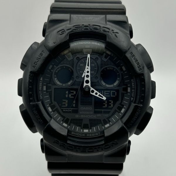 Casio G Shock GA-100 Analog Digital Mens Watch - New Battery - WORN SEE ...