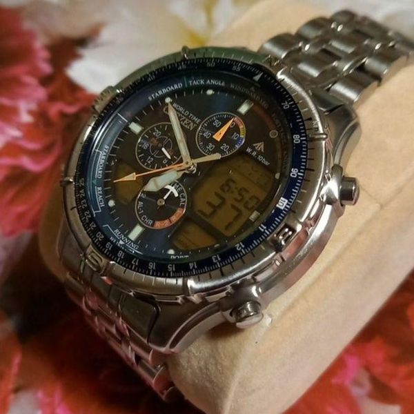 Citizen World Time Yacht Timer Men's Watch Vintage Used | WatchCharts ...