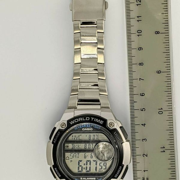 Casio Digital World Time Watch AE3000WD-1AV, bezel CLEAN,has screen ...