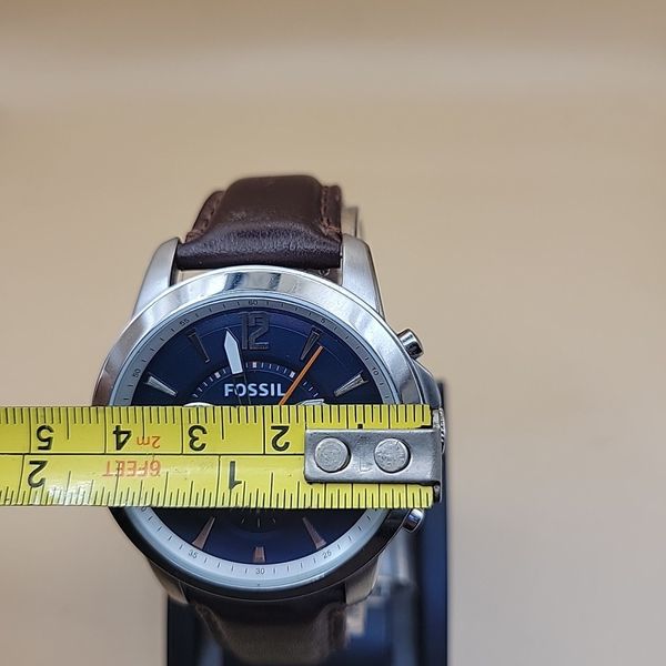 RARE MEN'S FOSSIL CHRONOGRAPH FS 4708 FRESH BATTERY 8" WRIST ...