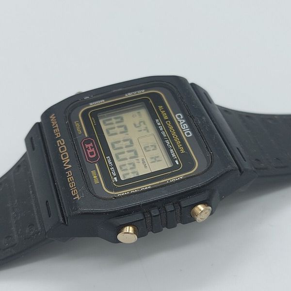 Vintage CASIO HD DW-270 Alarm Chronograph Watch 200M JAPAN ...