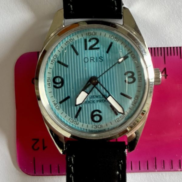 Oris Vintage Mechanical Men's Watch. Blue Dial. Hand Wind ...