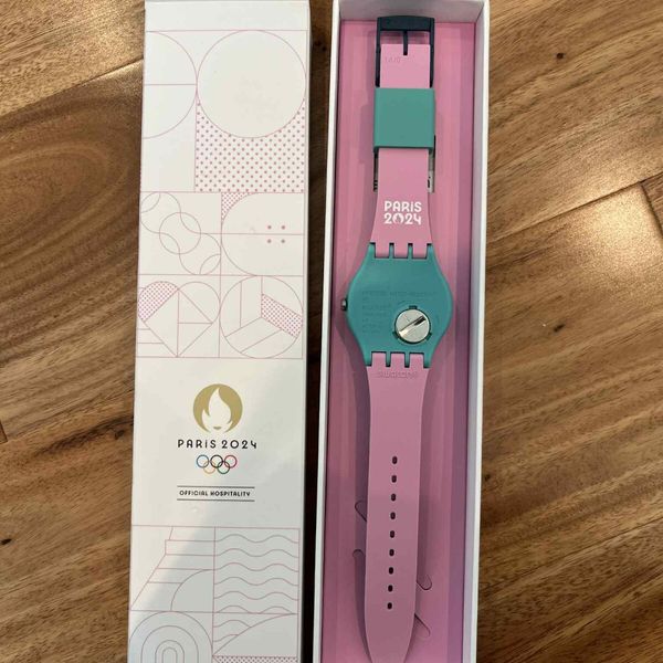 NEW Swatch Paris 2024 Olympic Games Official Hospitality Swiss Watch ...
