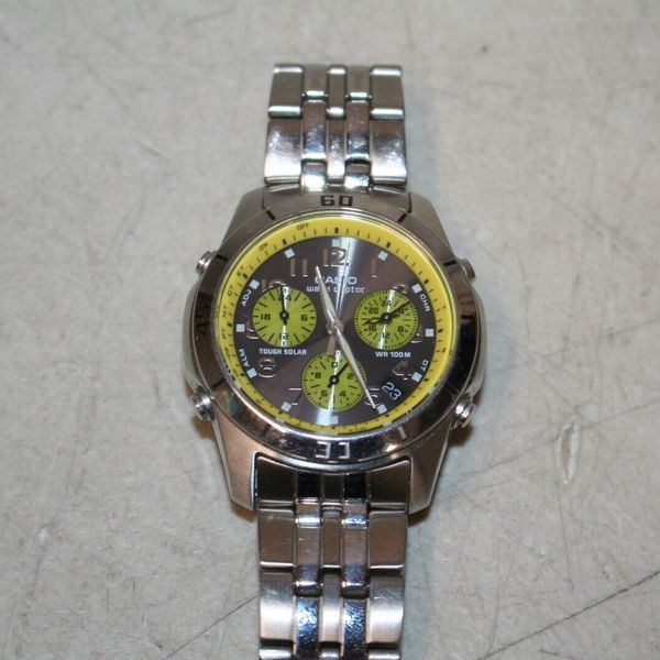 CASIO WVQ-600 Wave Ceptor Tough Solar Chronograph Watch Module 4350 ...