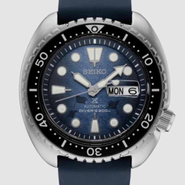 Seiko SRPF77 Prospex Manta Ray King Turtle Blue Dial Automatic Watch ...