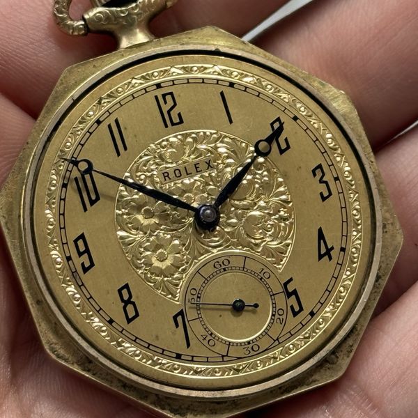Rare Vintage 1920â s Rolex Octagonal Pocket watch Art Deco ...