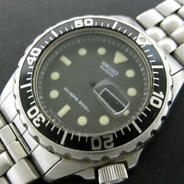 GENUINE VINTAGE SEIKO QUARTZ DIVERS 200M CAL 7N36-6A20 WATCH CASE / NO ...