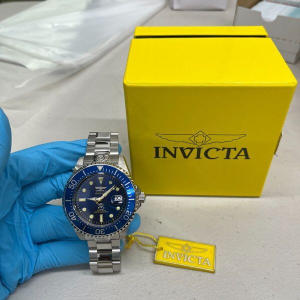 Invicta 27611 Men's Grand Diver Blue Dial Bracelet Automatic Watch New ...