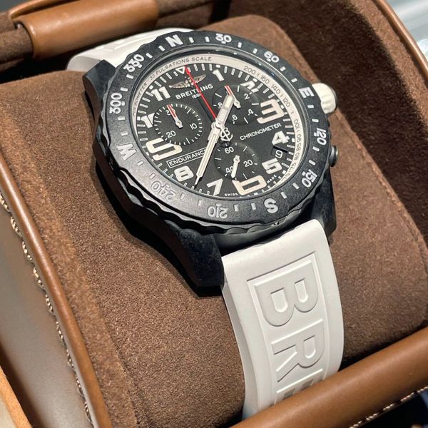 BREITLING ENDURANCE PRO 44 mm WHITE STRAP FULL SET ref: X82310A71B1S1 ...