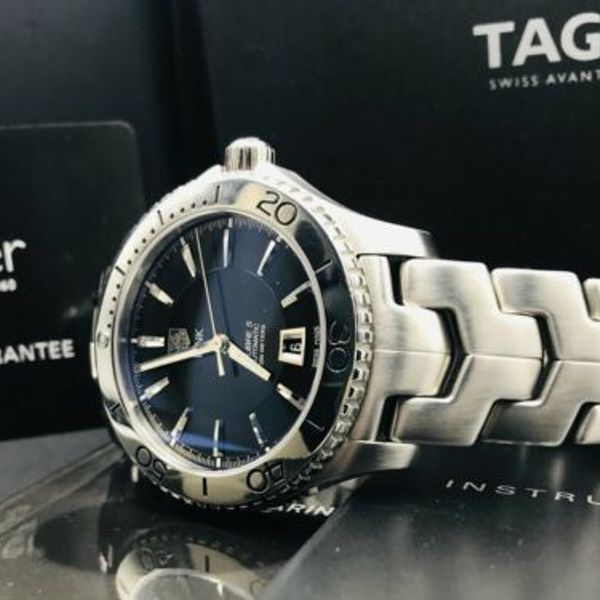 Tag Heuer ‘Link’ Calibre 5 Automatic Men’s Watch With Box & Papers ...