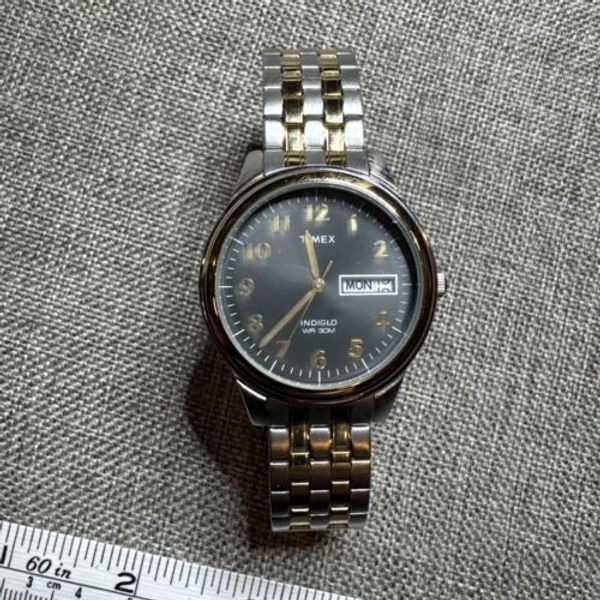 Timex Indiglo WR30M/day-date Watch/refurbished | WatchCharts Marketplace