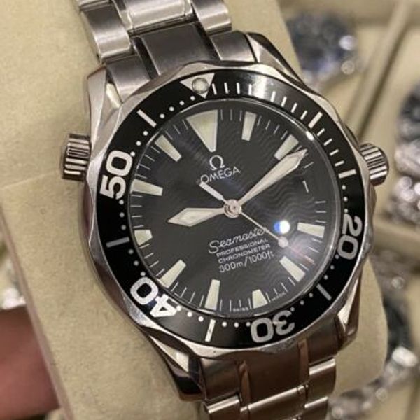 Omega Seamaster Professional 300M 2252.50 Black Dial 36mm Automatic ...