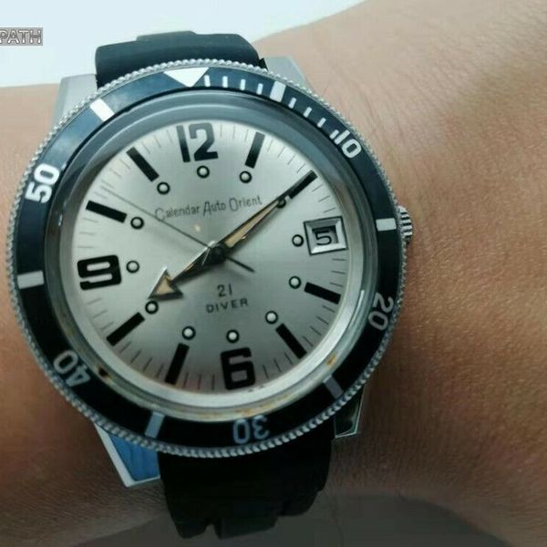 CALENDAR AUTO ORIENT (SUPER RARE) VINTAGE DIVER WATCH FOR MEN, CIRCA ...