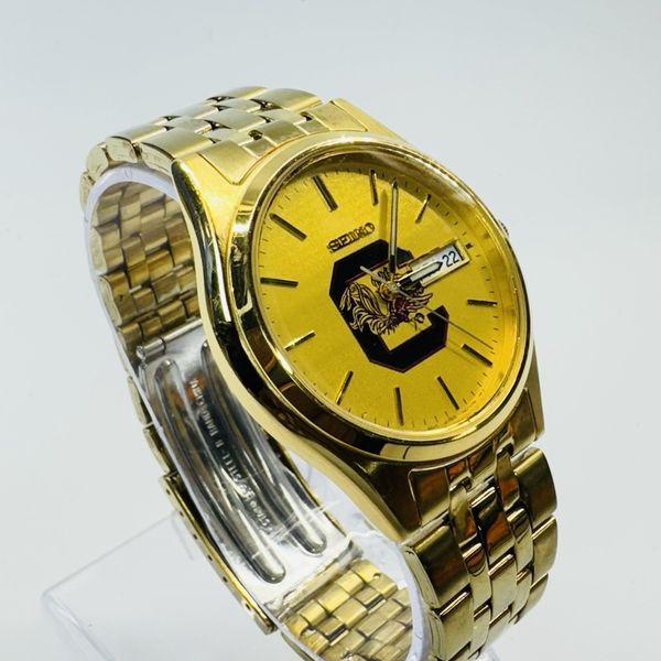 Vintage Seiko Gamecock Watch Gold Tone Rare | WatchCharts Marketplace