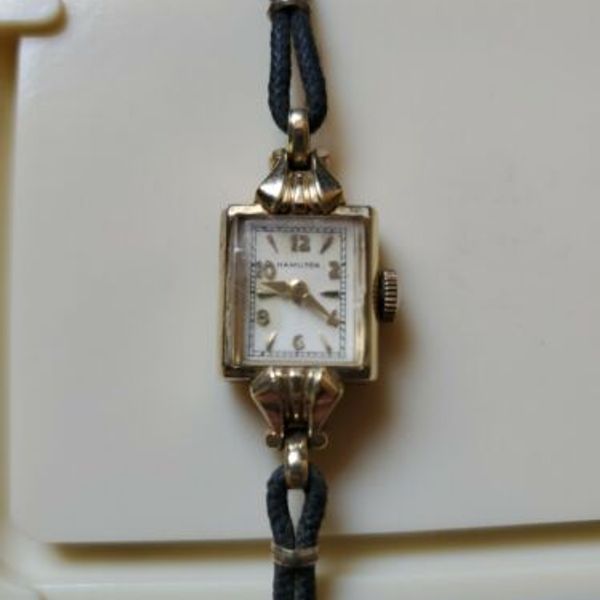 Vintage Hamilton Ladies Watch 12K GF Gemex 1/20 12k Gf Band with ...