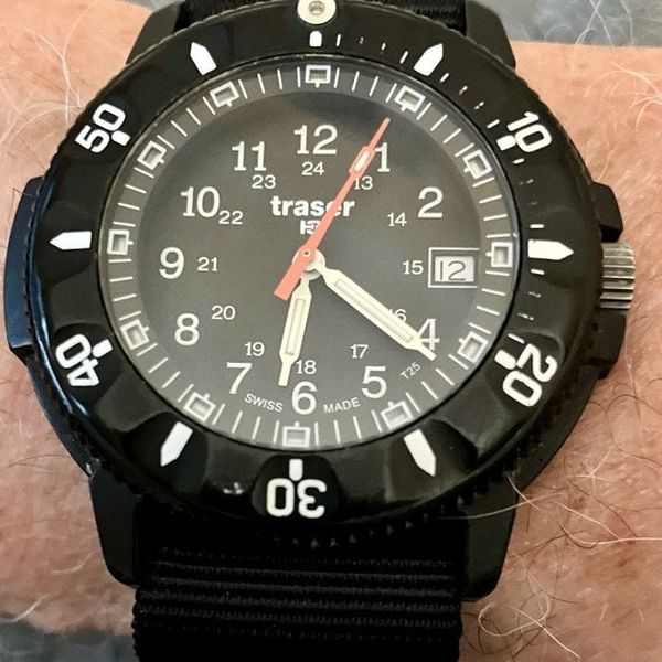 FS: Traser Code Blue Military/Tactical Style Tritium Watch Asking $35 ...