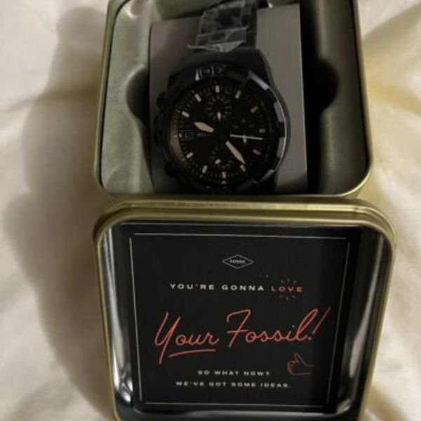 Fossil Bronson Chronograph Quartz Black Dial Men's Watch FS5851 New ...