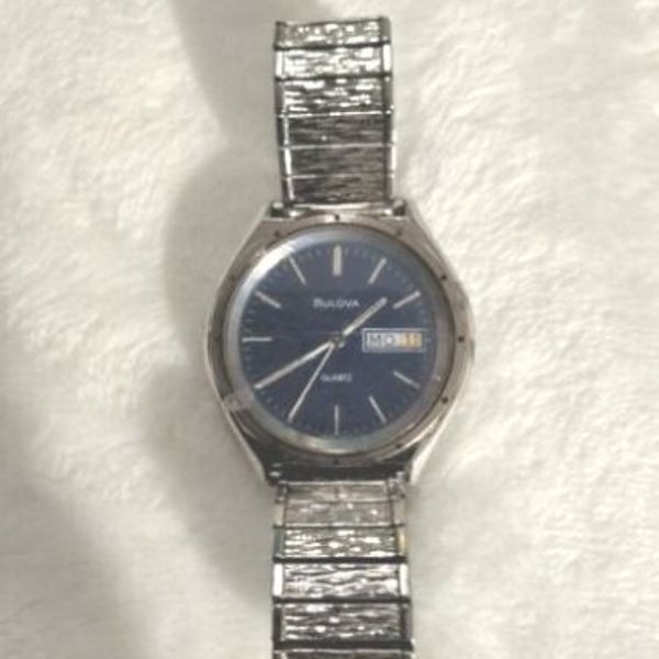 VTG Bulova Quartz Silver Tone Watch | WatchCharts Marketplace