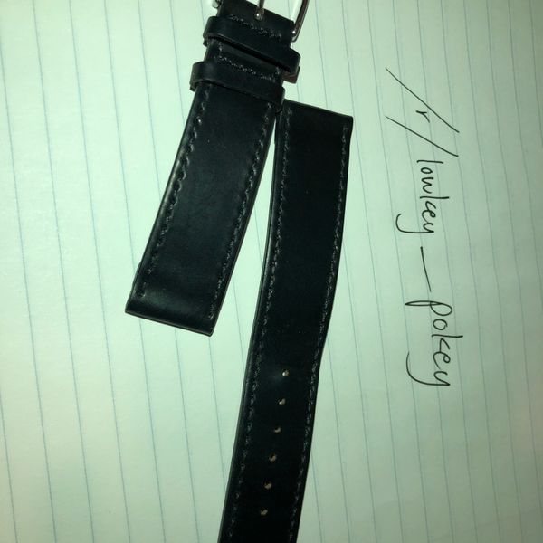 [WTS] Black Shell Cordovan Strap. Nomos 19mm | WatchCharts Marketplace