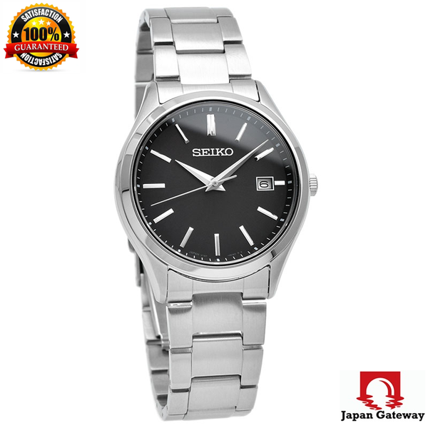 Seiko Selection SBPX147 Black Dial Solar Sapphire Stainless Steel Men ...