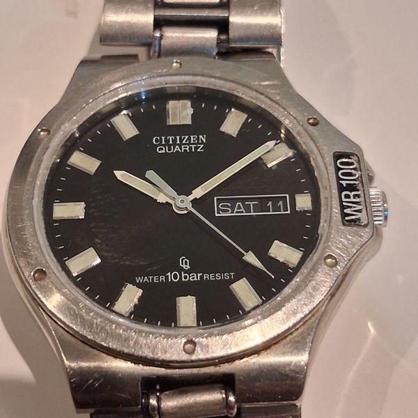 Vintage 1993 Citizen CQ 6100-845536 Quartz Men's Watch Replaced Battery ...