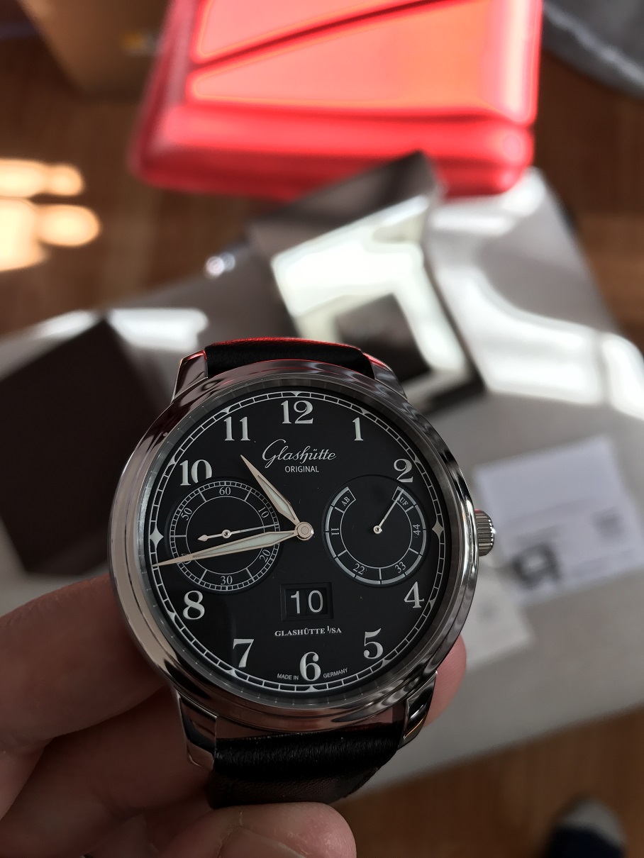 FSOT: GLASHUTTE ORIGINAL Senator Observer "GOSO" Black Dial - Mint ...