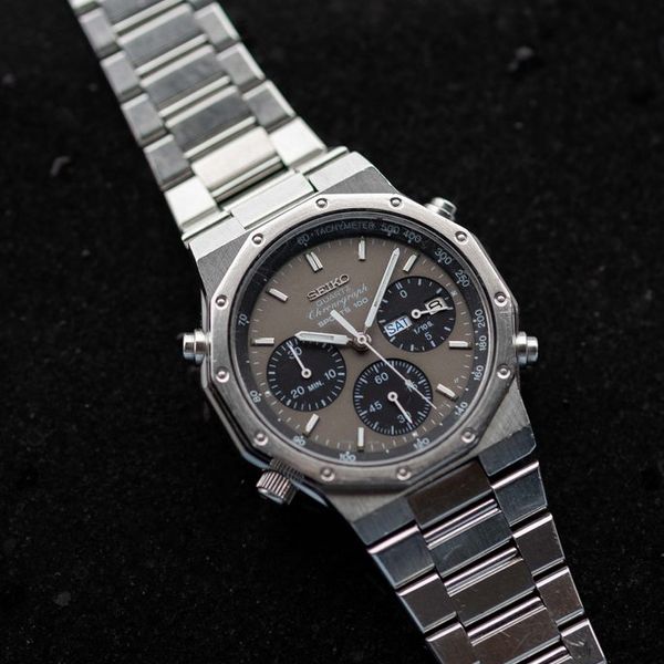 SOLD Vintage Seiko Quartz Chronograph 38mm “Royal Oak” 7A38-7029 | WatchCharts Marketplace