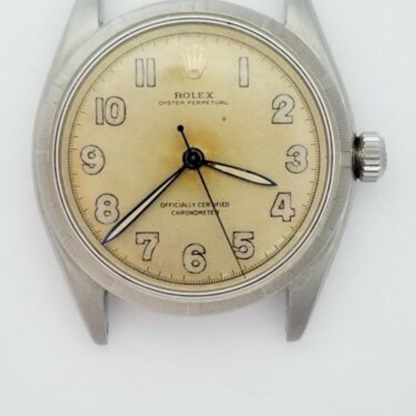 1960s Rolex 6565 Sweep Second Hand Chronometer Engine Turned Bezel ...