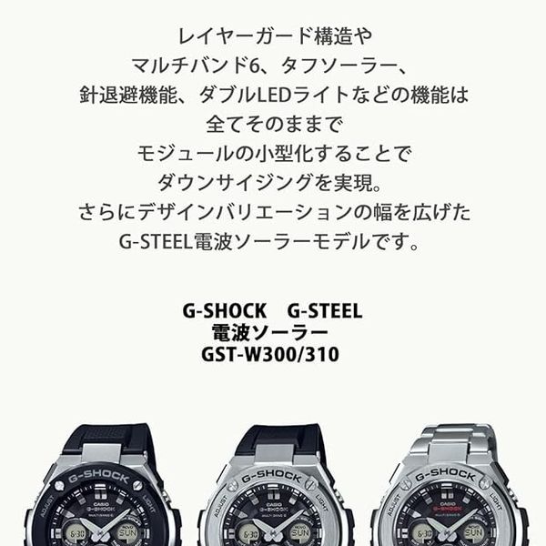 CASIO G- SHOCK G-STEEL Mid Size Series GST-W310-7AJF for men ELECTRIC ...