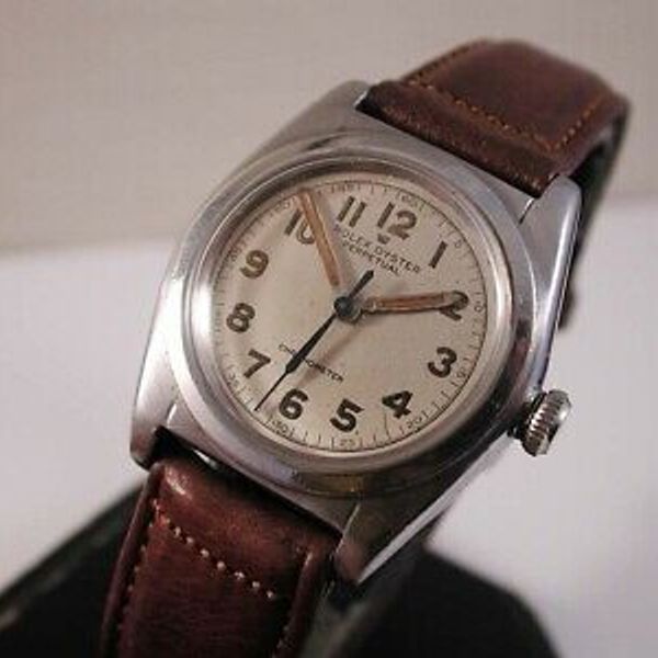 1940's Stainless Rolex Oyster Perpetual Bubbleback Chronometer. 2940 ...