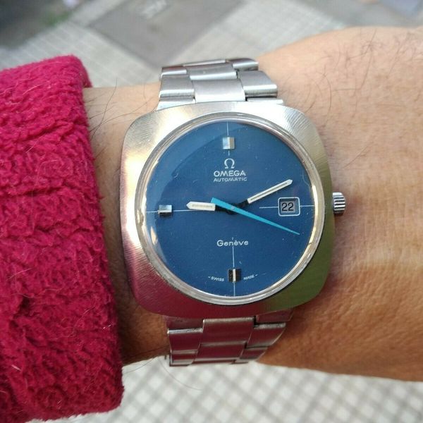 OMEGA GENEVE DYNAMIC SQUARE 166.081 CAL 565 ORIGINAL STRAP ORIGINAL ...