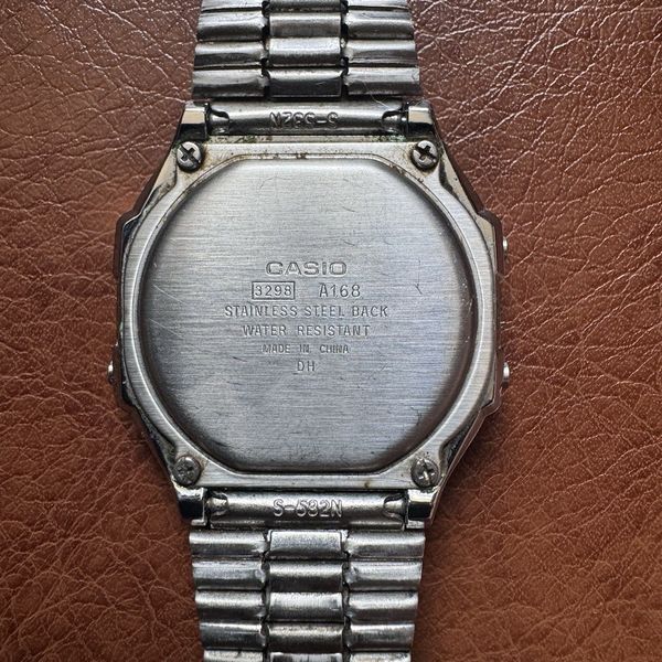 Casio A168 Vintage Digital Watch | Silver | Alarm Chrono | Stainless ...
