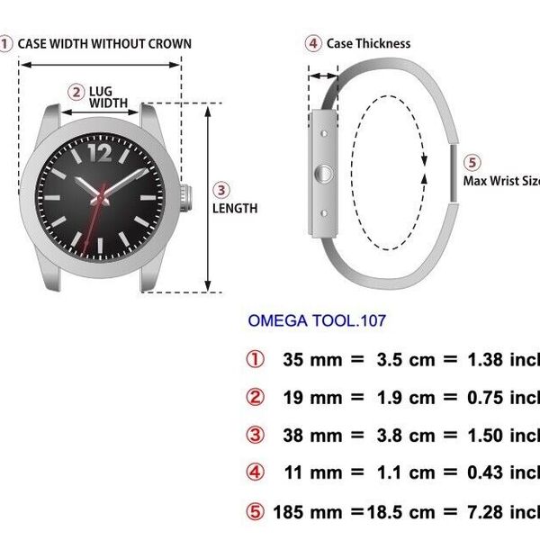 **NEAR MINT** Vintage OMEGA Seamaster COSMIC TOOL.107 Automatic Cross Line Mens | WatchCharts ...