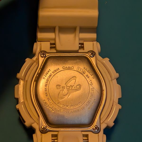 Casio G Shock Baby G BA-110 Digital/Analog WR 10 Bar Watch, White ...