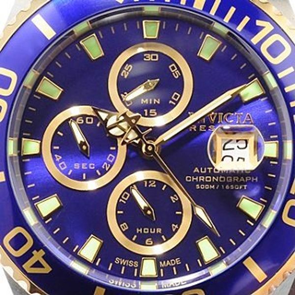 F.S. NEW..Invicta Reserve Pro Diver Valjoux 7750 Automatic Chronograph ...