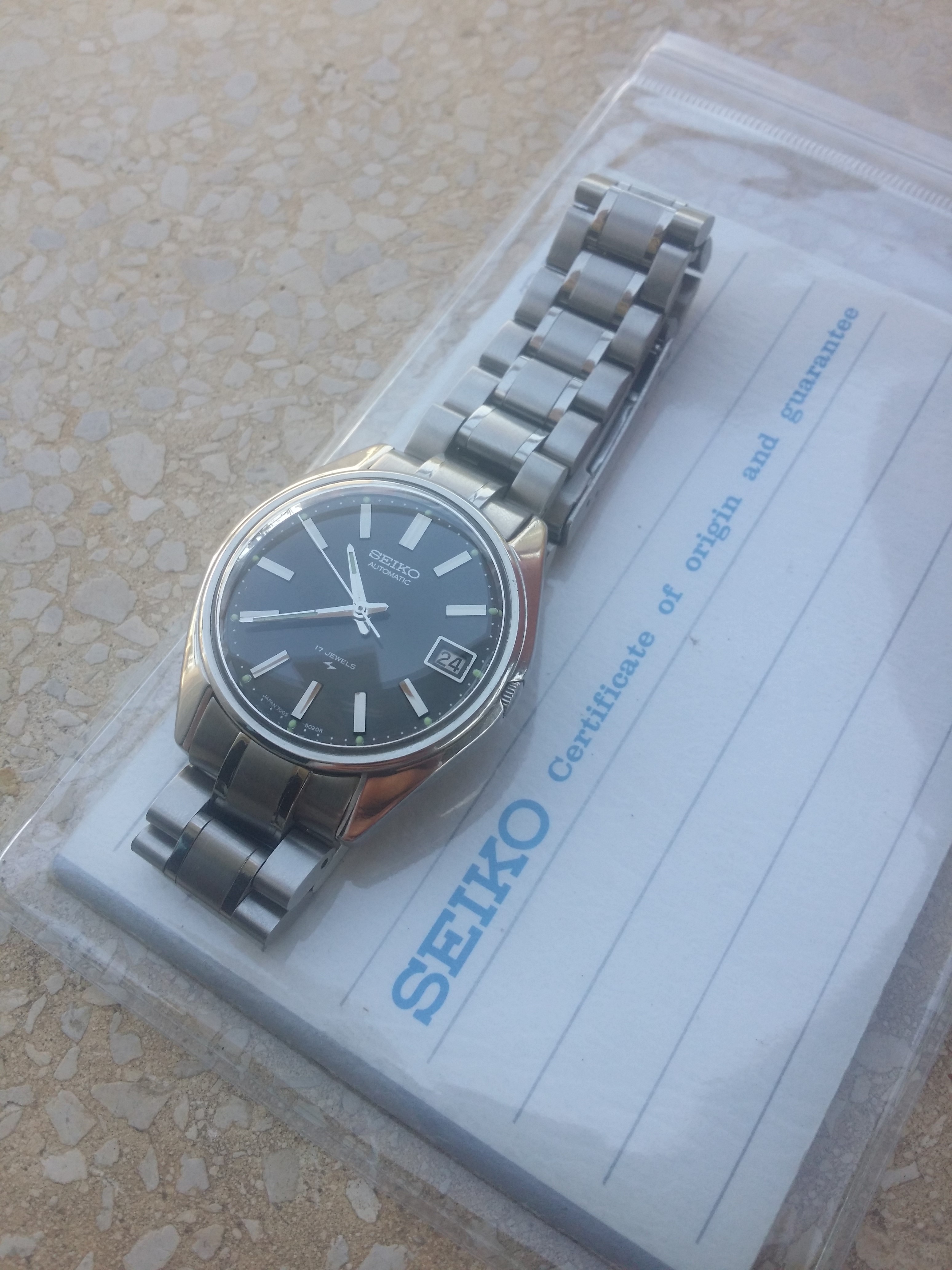FSOT: Vintage 1969 Seiko automatic 7005-8020 /w paperwork 150$ | WatchCharts