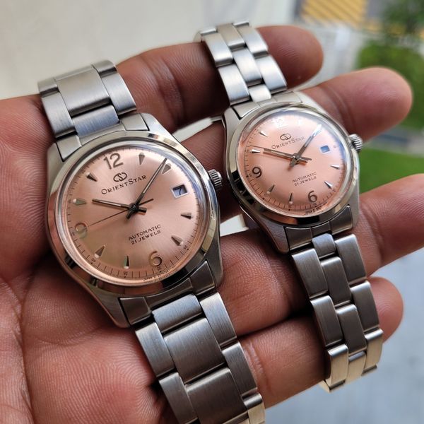 Orient Star Explorer Dial WZ0101PF and WZ0341NR Pink Salmon ...