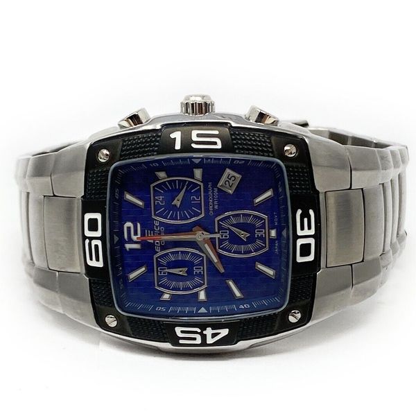 Casio Edifice EF515D-2AV 37mm Case Blue Dial | WR 10 | Stainless Steel ...