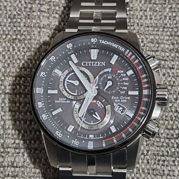 CITIZEN ECO DRIVE E650-S111757 Perpetual Chrono Radio Controlled WATCH ...